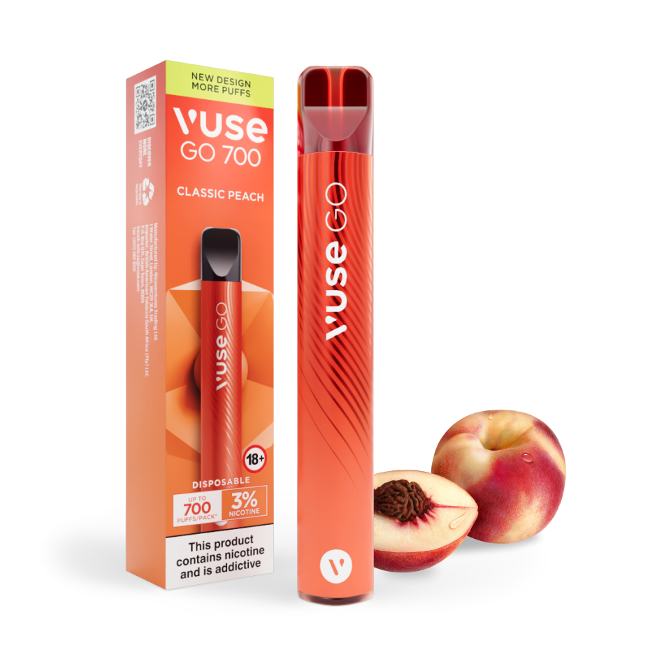 Shop Go 700 Puffs Classic Peach Disposable Vape | Vuse SA
